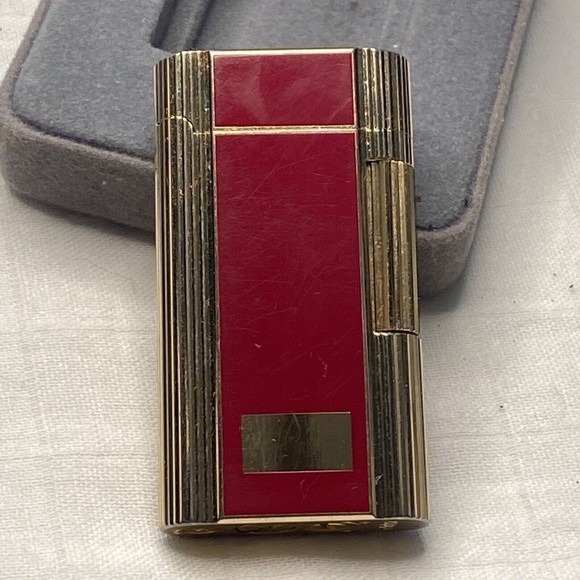 Zippo | Accessories | Zippo Antique Lighter Burgundy And Gold Color ...